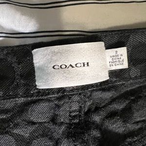 Coach | Jeans | Coach Signature Jacquard Denim Jeans Size 2 | Poshmark